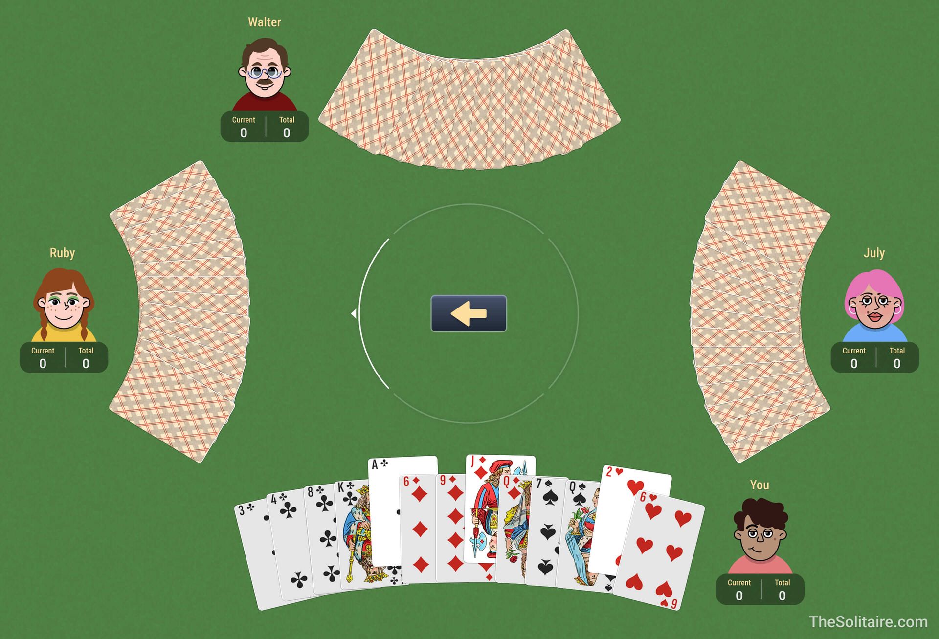 Kierki – Graj online za darmo – TheSolitaire.com