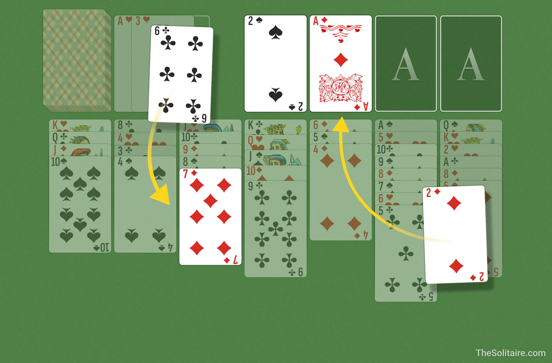 Solitaire 3 cartes (face visible) — Jouez en ligne gratuitement