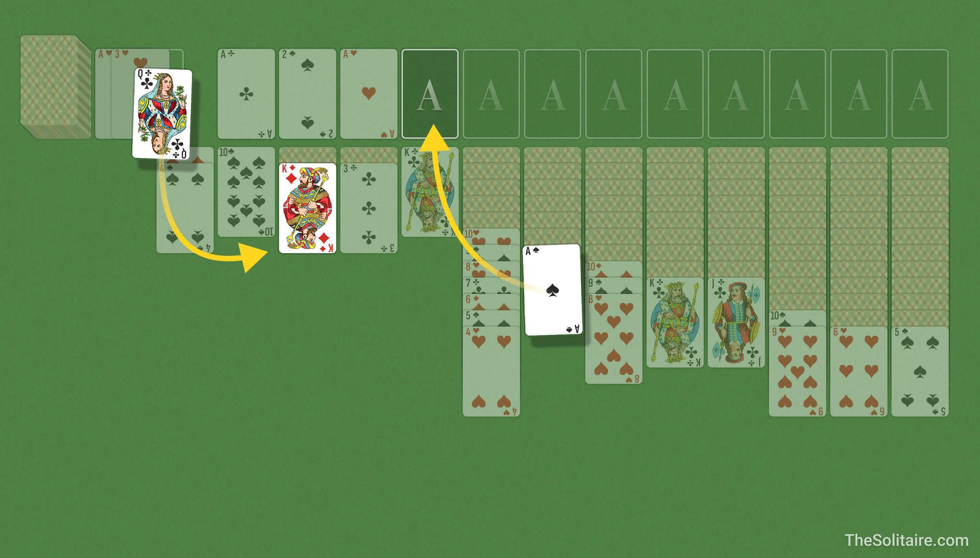 Solitaire triple 3 cartes — Jouez en ligne gratuitement